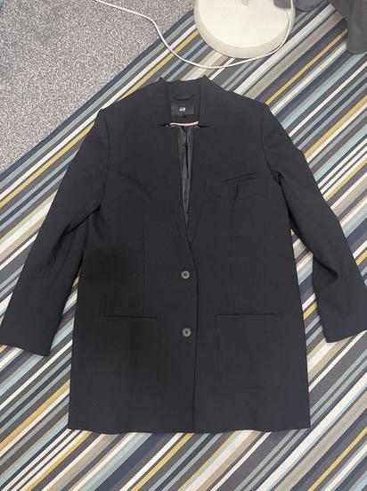 Crni H&M elegantan kaput L XL SNIZENO