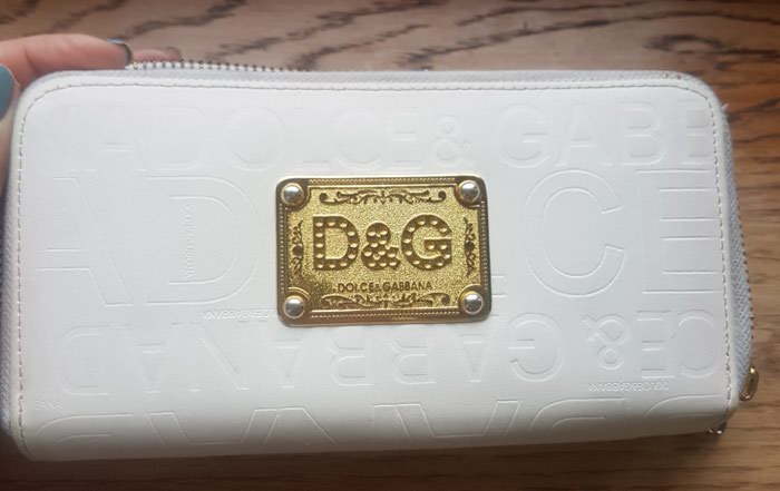 Dolce&Gabbana, D&G, bas veliki dupli novcanik bele boje