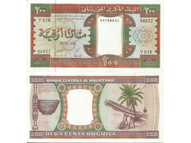 Mauritania 200 ouguiya 2002. UNC