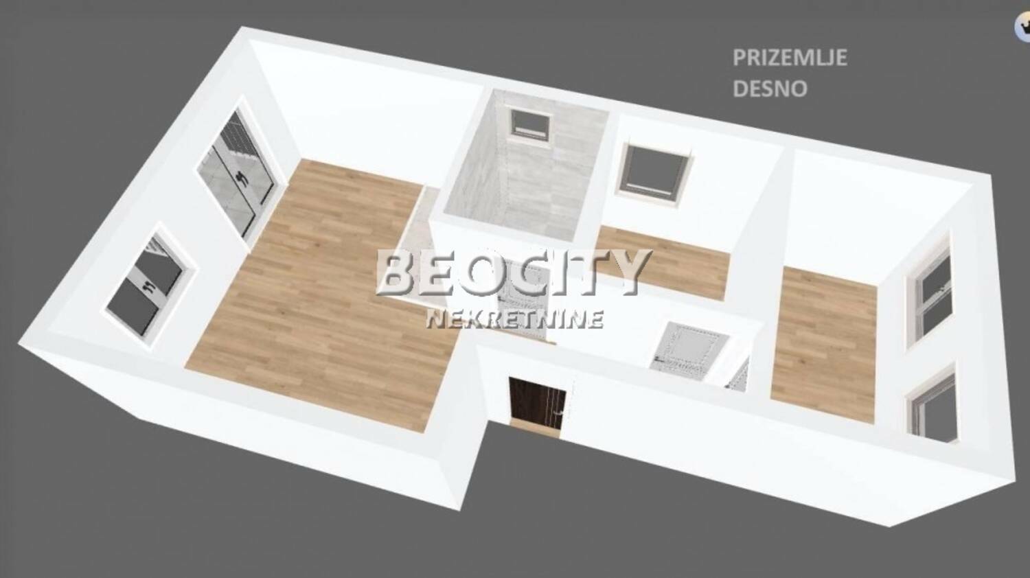 Čukarica, Bele vode, Palisadska 2. deo, 3.0, 55m2, 117260EUR