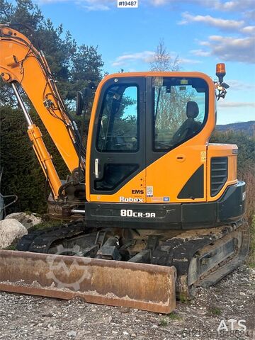 Bager za puzanje
Hyundai Robex 80 CR-9A Crawler Excavator w/ tilt, 2 bucket