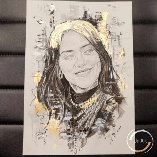 Bili Ajliš (Billie Eilish) portret