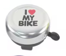 Zvonce I LOVE MY BIKE,SREBRNO