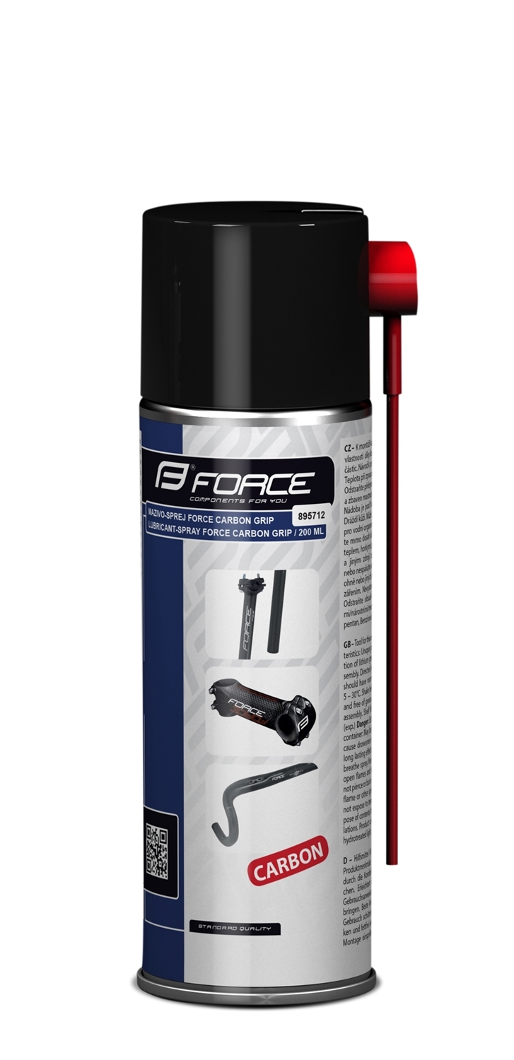 LUBRIKANT-SPREJ FORCE CARBON GRIP 200 ml