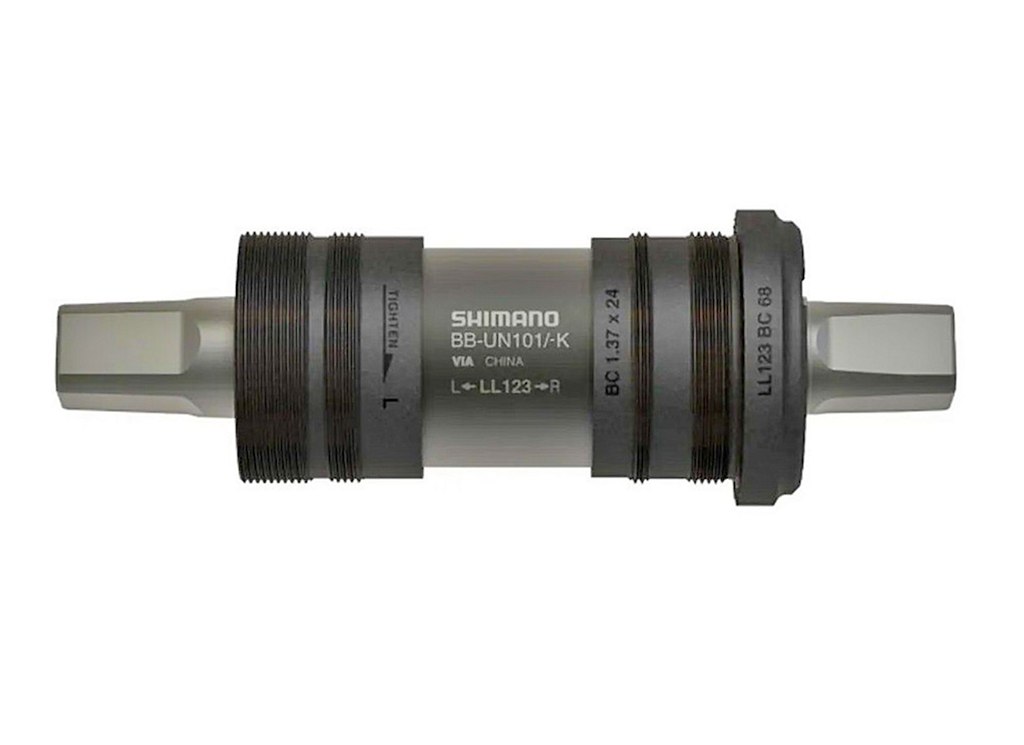 *SREDNJA GLAVA SHIMANO BB-UN101, SPINDLE:SQUARE TYPE, SHELL:BSA 68MM, SPINDLE:122.5MM(LL123), W/O FIXING BOLT, BULK