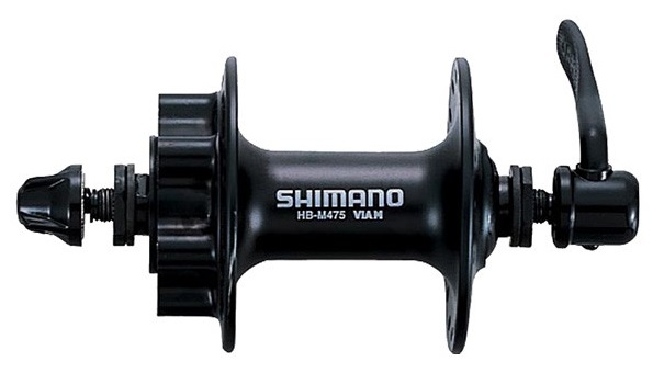 *NABLA PREDNJA SHIMANO DEORE HB-M475-L, 32H, OLD 100MM, AXLE 108MM, QR 133MM BLACK, FOR ROTOR 6-BOLT, BLACK, IND.PACK