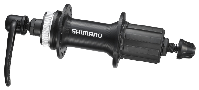 *NABLA ZADNJA SHIMANO FH-RM35, 36H 8/9/10-BRZINA OLD 135MM AXLE 146MM QR 166MM(BLACK) FOR CENTER LOCK DISC BRAKE W/ROTOR MOUNT COVER, BLACK,