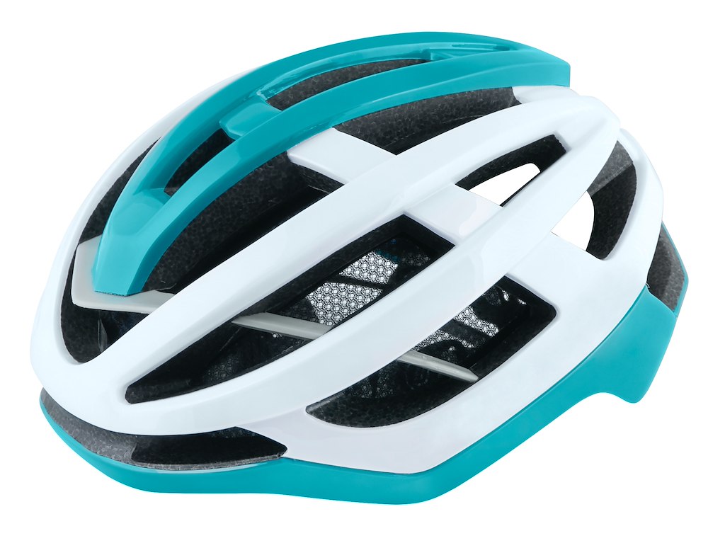 KACIGA FORCE LYNX belo-tirkizna S/M