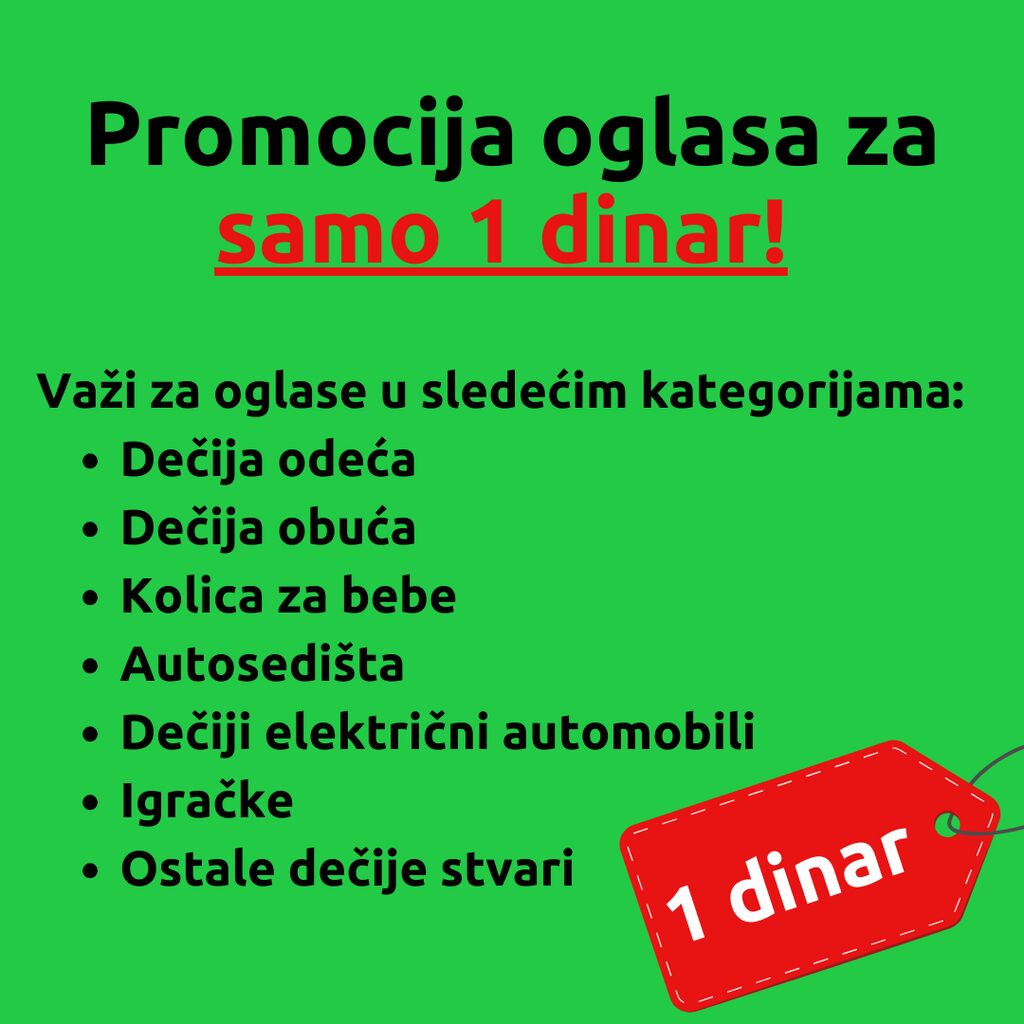 Snižena cena promocije oglasa!    Poštovani korisnici, Imamo sjajnu