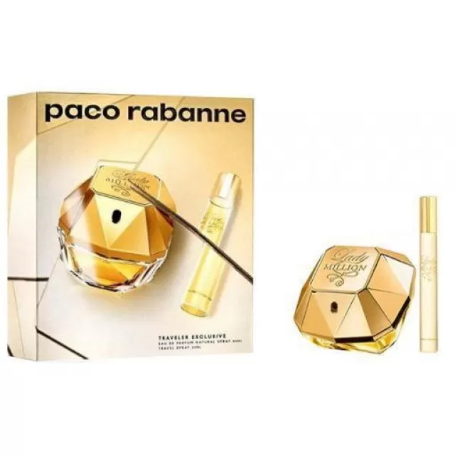 Paco Rabanne Lady Million set (EDP 80 ml + travel sprej 20 ml)