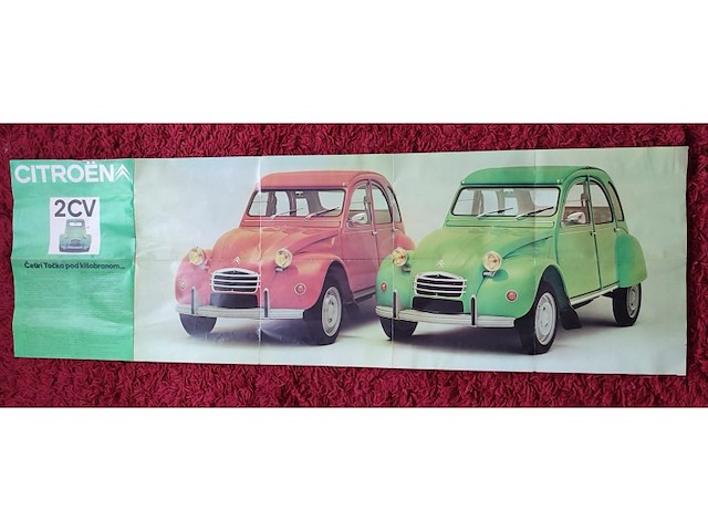 Citroen 2CV Spaček POSTER