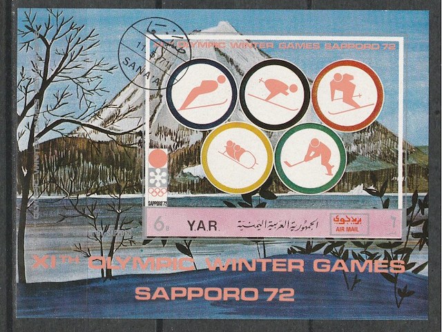 Yemen Arab Rep.-Winter Olympic Games 1972-Sapporo-CTO