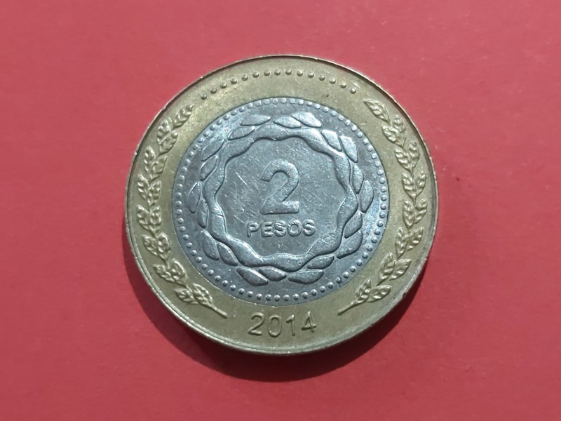 Argentina - 2 pesos 2014 god