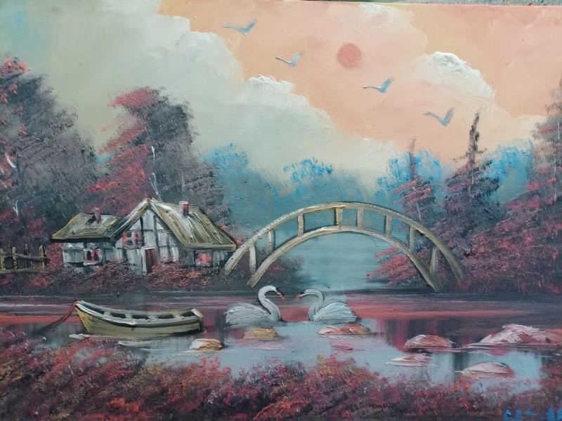 Magična idila 70x50cm ulje na platnu