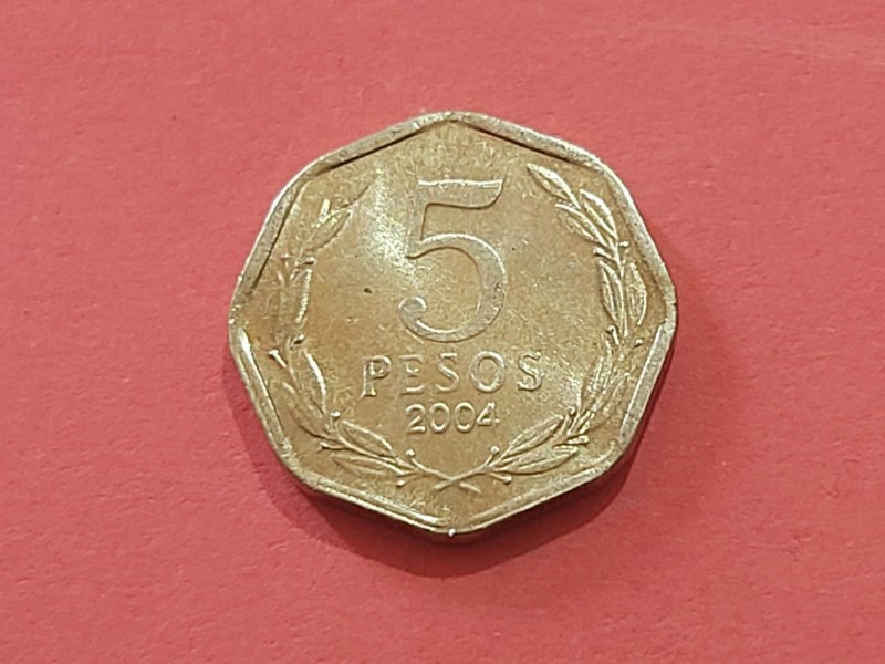 Čile - 5 pesos 2004 god