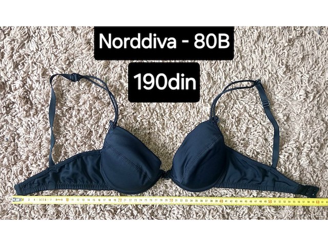 Norddiva grudnjak brushalter crne boje 80B