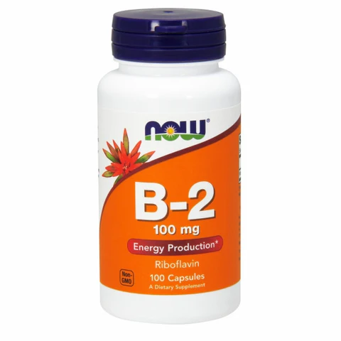 NOW Foods, B-2, 100 mg, 100 Veg Capsules