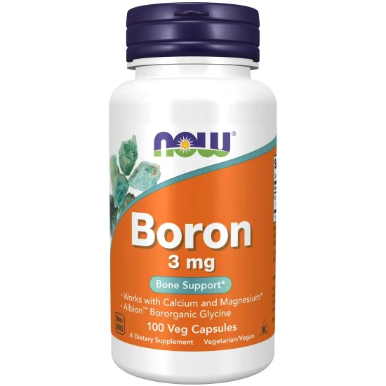 NOW Foods, Boron, 3 mg, 100 Veg Capsules