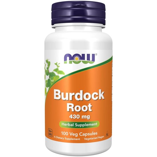 NOW Foods, Burdock Root, 430 mg, 100 Veg Capsules