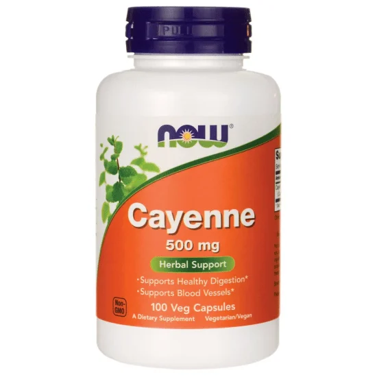 NOW Foods, Cayenne, 500 mg, 100 Veg Capsules