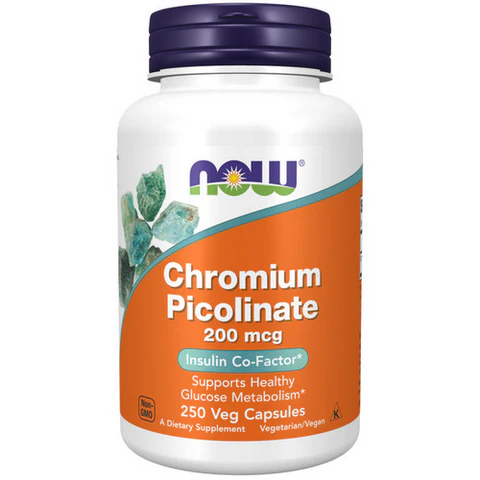 NOW Foods, Chromium Picolinate, 200 mcg, 250 Veg Capsules