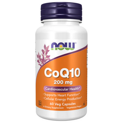 NOW Foods, CoQ10, 200 mg, 60 Veg Capsules