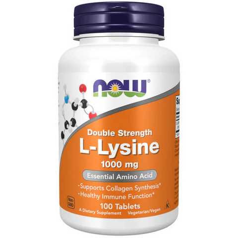 NOW Foods, Double Strength L-Lysine, 1,000 mg, 100 Tablets