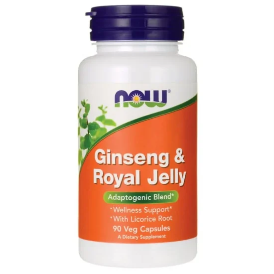 NOW Foods, Ginseng & Royal Jelly, 90 Veg Capsules