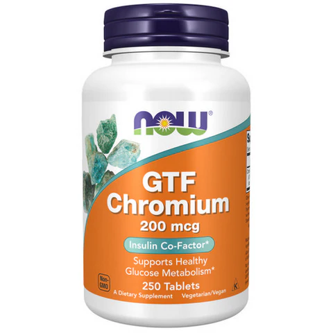 NOW Foods, GTF Chromium, 200 mcg, 250 Tablets