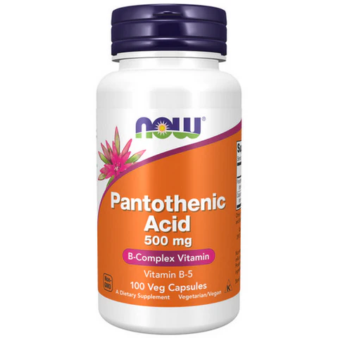 NOW Foods, Pantothenic Acid, 500 mg, 100 Veg Capsules