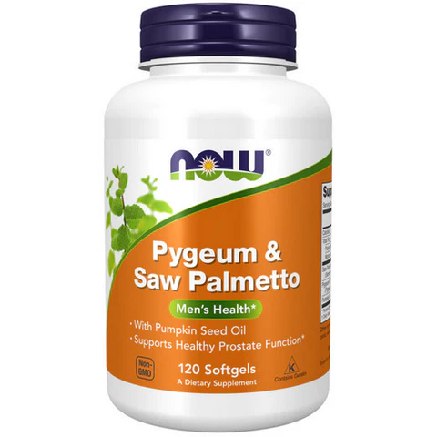 NOW Foods, Pygeum & Saw Palmetto, 60 Softgels