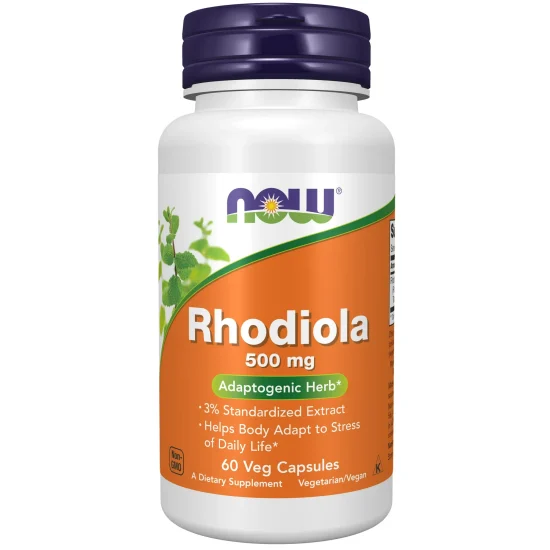 NOW Foods, Rhodiola, 500 mg, 60 Veg Capsules