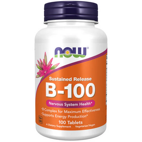 NOW Foods, Sustained Release B-100, 100 Tablets