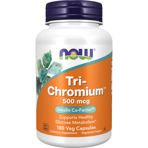 NOW Foods, Tri-Chromium, 500 mcg, 180 Veg Capsules