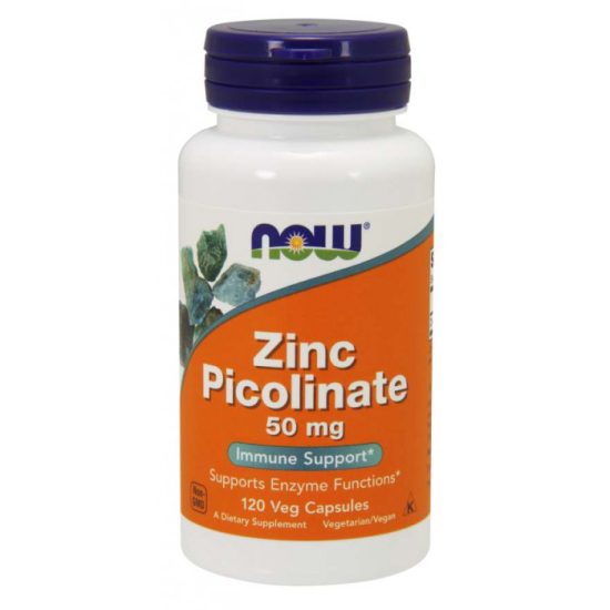 NOW Foods, Zinc Picolinate, 50 mg, 120 Veg Capsules