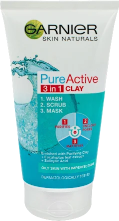GARNIER PureActivePure Active 3u1 - gel za čišćenje lica, 150 ml