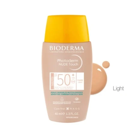 BIODERMA PHOTODERM NUDE TOUCH SPF50+ LIGHT fluid za lice 40ml