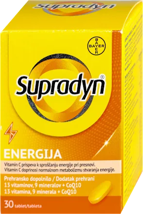 Supradyn
ENERGIJA tablete, 30 kom
Dodatak ishrani