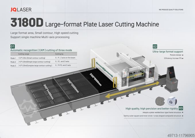 Mašina za lasersko sečenje
20 kW MaxLaser MESSEPREIS Laserschneidmaschine 8000x3100 mm