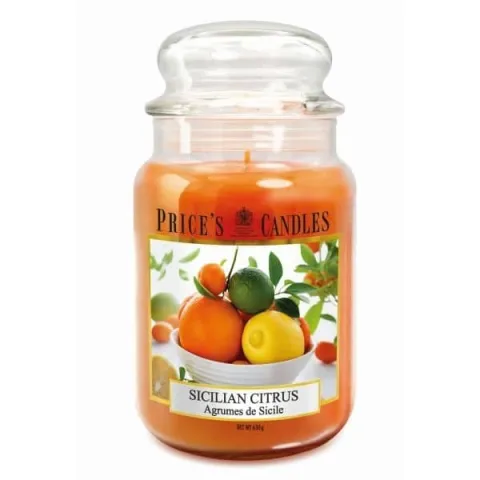 Sicilian Citrus - Price´s Candle mirisna sveća L (narandža, limun i limeta)