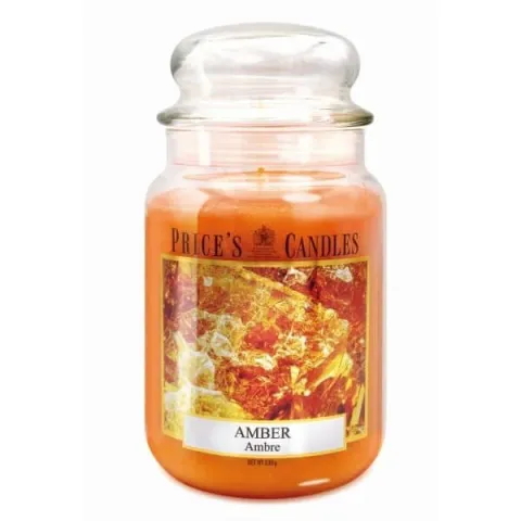 Amber - Price´s Candle mirisna sveća L (balzam, sandalovina i vanila)