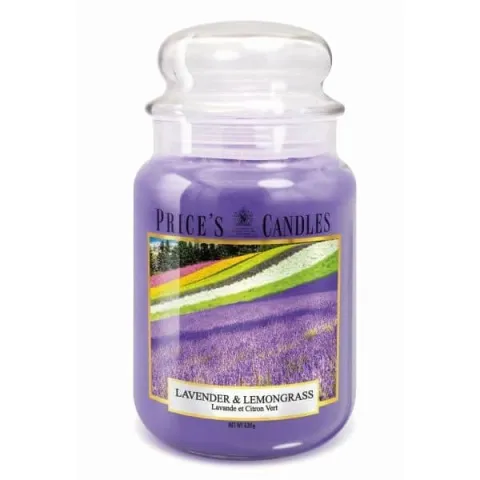 Lavender Lemongrass - Price´s Candle mirisna sveća L (lavanda i limunska trava)