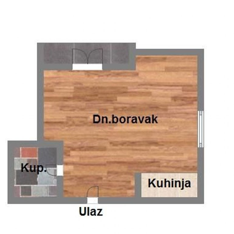 - 27m2 - TELEP - Odlična garsonjera - 68810e