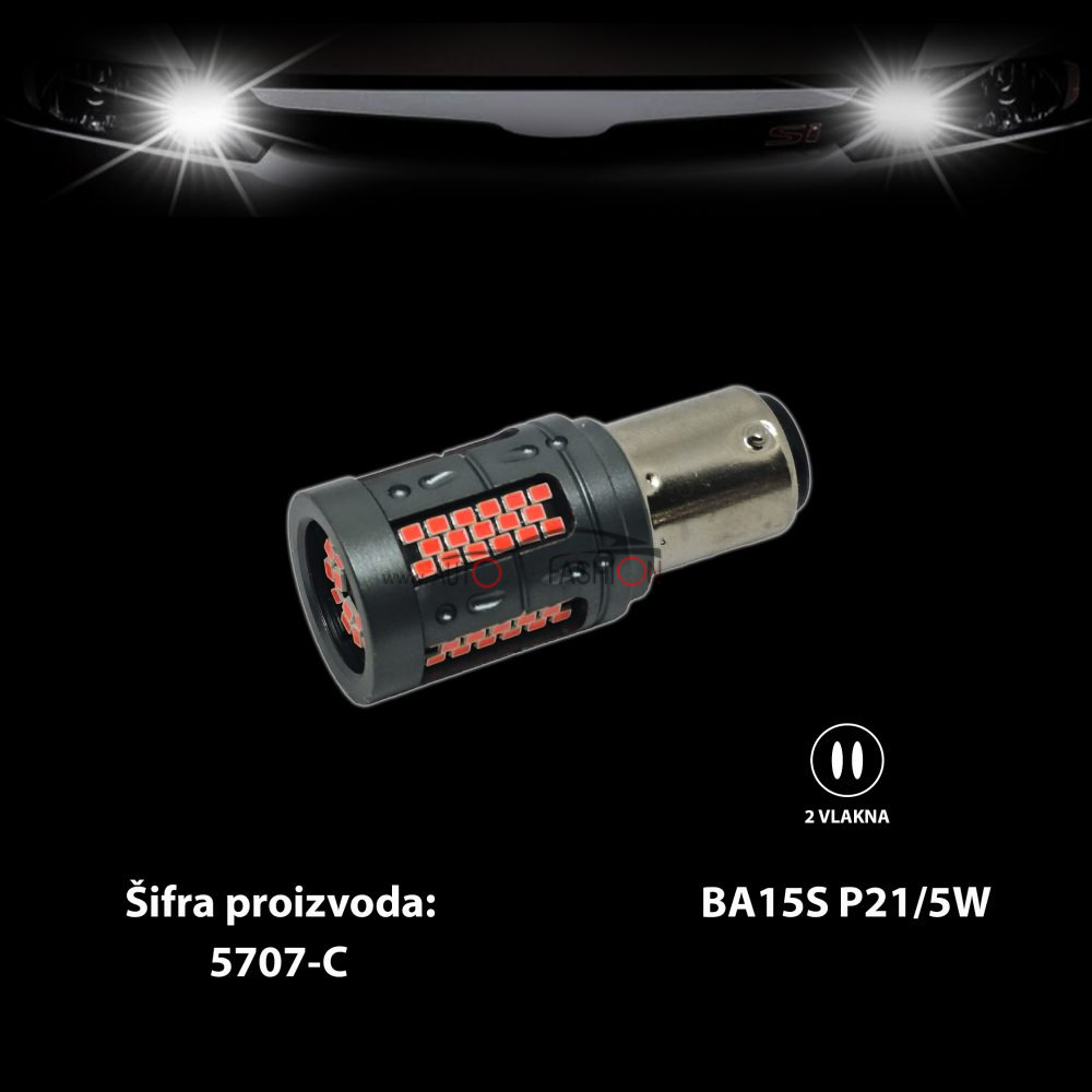 LED sijalica BAY15D CANBUS 103 smd KOMAD – CRVENA