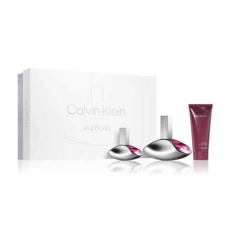 CALVIN KLEIN EUPHORIA WOMEN SET (EDP 100ML+EDP 30ML+BODY LOTION 100ML)