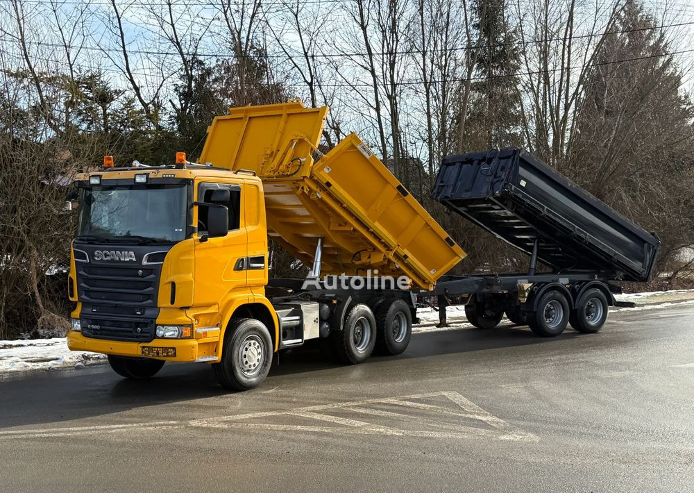 Scania R 560 kiper + prikolica kiper