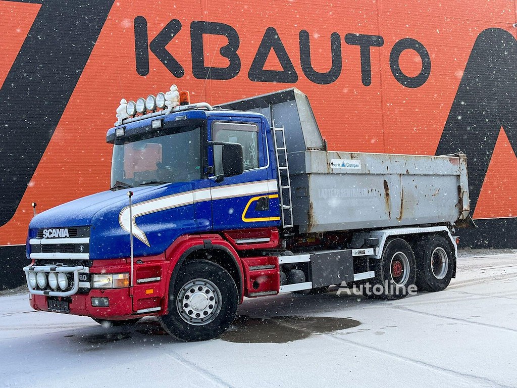 Scania T 144 460 6x2 V8 TORPEDO / FULL STEEL / DRUM BRAKES / BIG AXLE / kiper