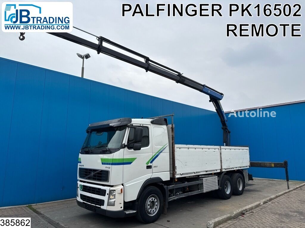 Volvo FH12 380 6X4, EURO 3, Steel suspension, Palfinger kamion s ravnom platformom < 3.5t