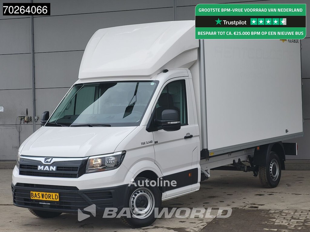 MAN TGE 3.140 Bakwagen met achterdeuren Nieuw!! Airco Meubelbak Koff kamion furgon < 3.5t