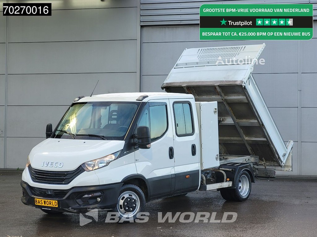 IVECO Daily 35C14 Kipper Dubbel Cabine met Kist 3500kg trekhaak Airco kamion kiper < 3.5t